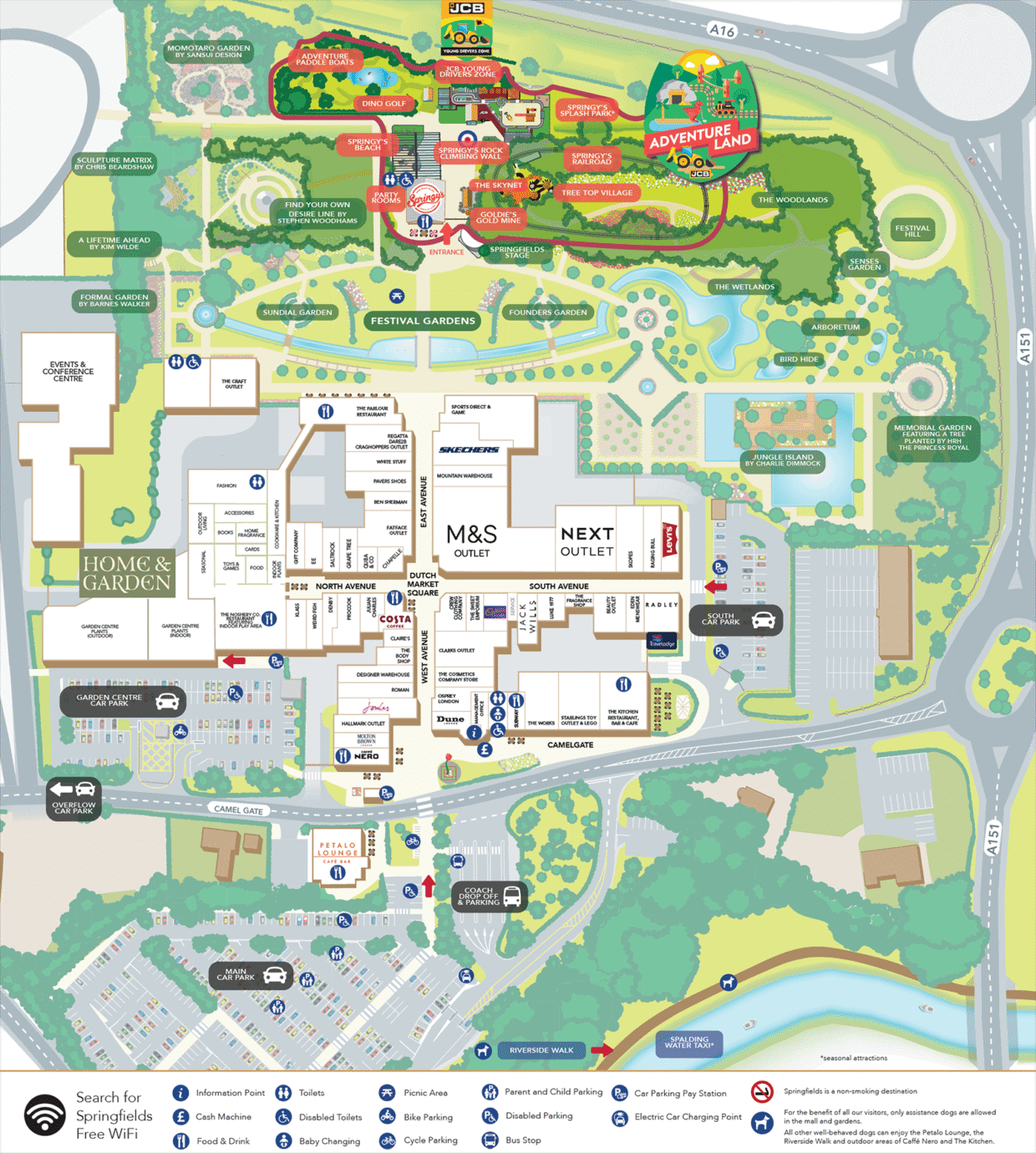 Springfields Map | Springfields Designer Outlet
